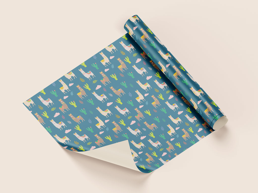Llama Land -Wrapping paper